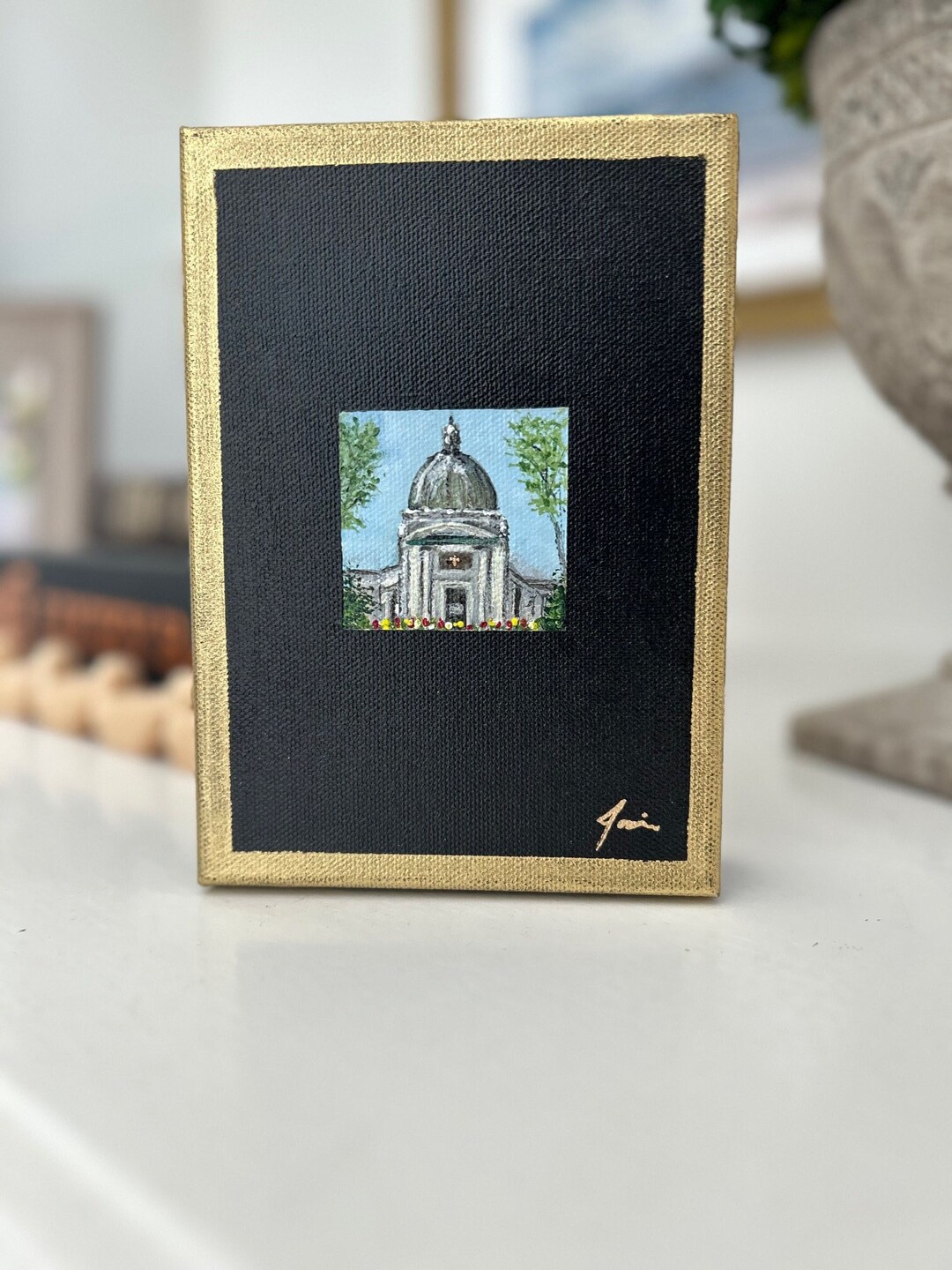 Hand Painted/naval Academy/usna/ Chapel Dome/ Acrylic on Canvas ...
