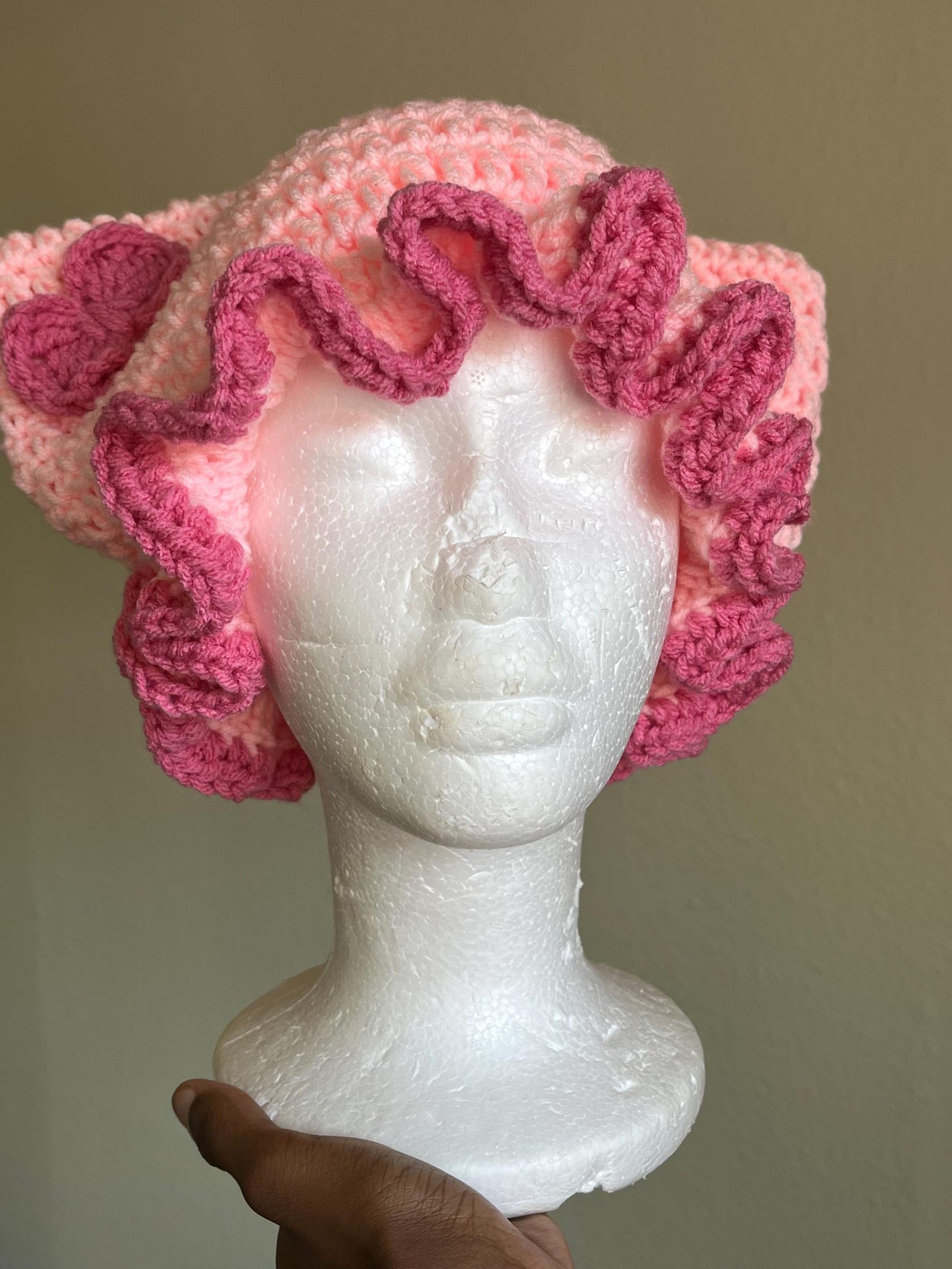 Crochet Cat Beanie With Ruffles - Etsy
