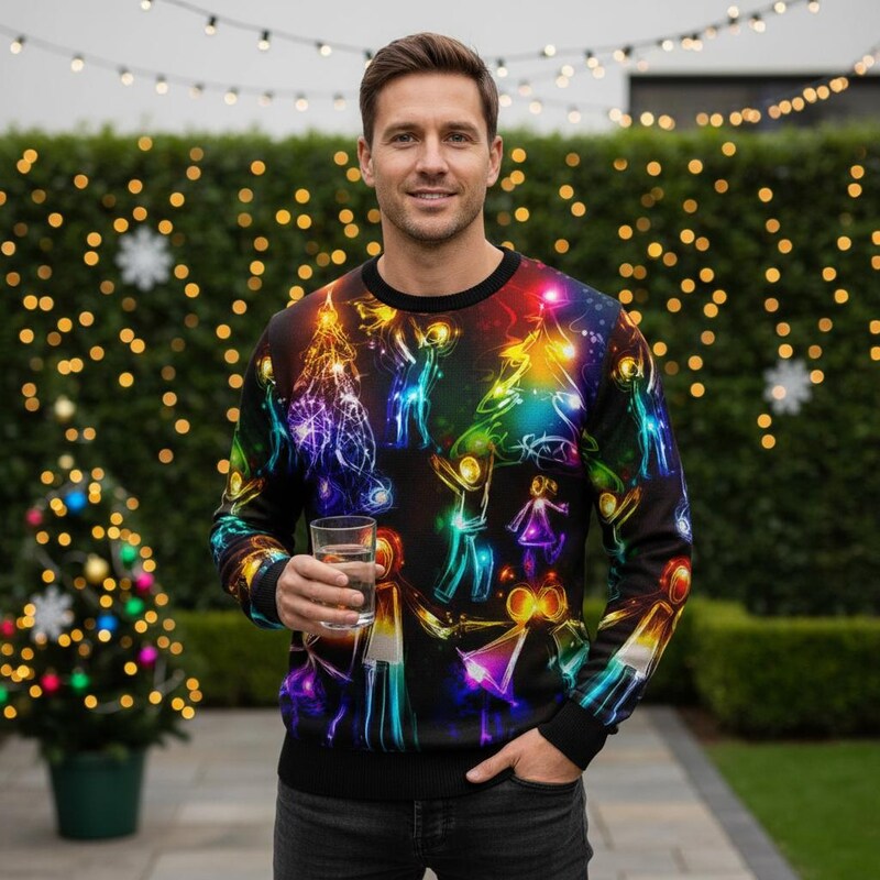 Light up Christmas Sweater - Etsy