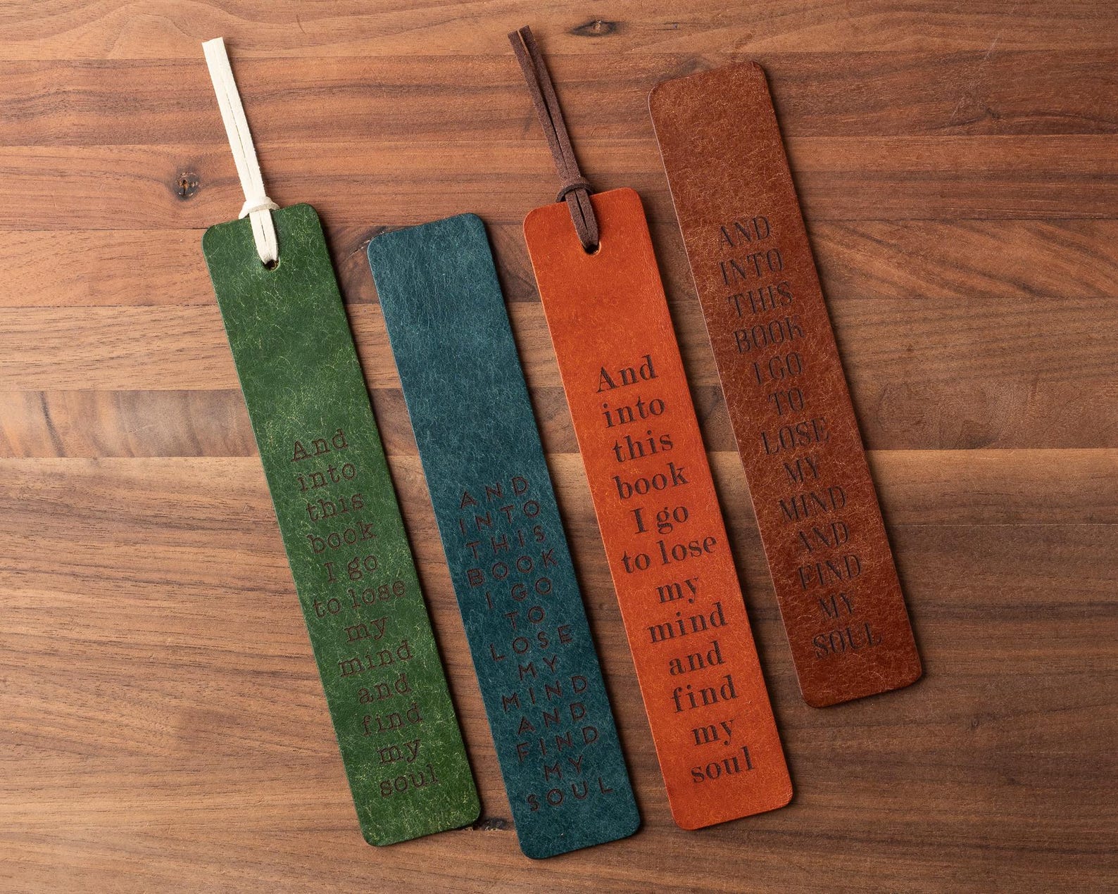 And Into This Book I Go Leather Bookmark (custom Leather Bookmark ...