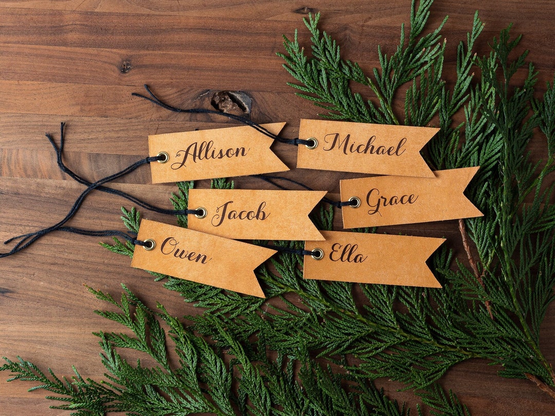 Personalized Stocking Tags (personalized Tags, Custom Family Name Tags ...