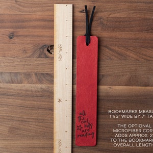 All the Cool Kids Leather Bookmark custom Leather Bookmark ...