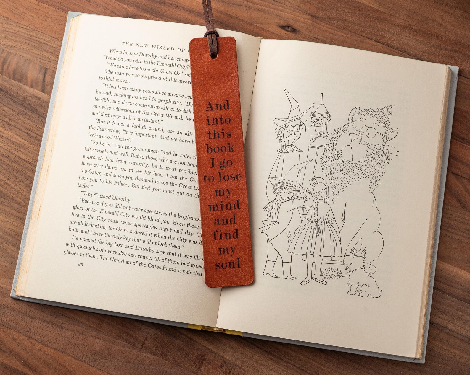 And Into This Book I Go Leather Bookmark (custom Leather Bookmark ...