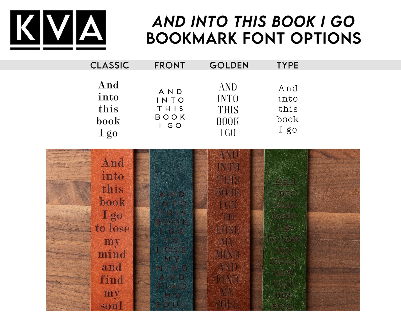 And Into This Book I Go Leather Bookmark (custom Leather Bookmark ...