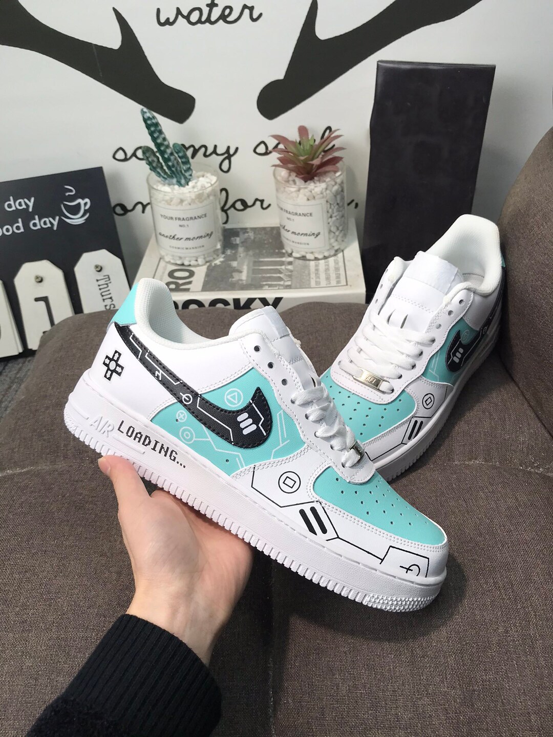 Custom Air Force 1 Custom Nike Shoes Custom Sneakers Mechanical Style ...
