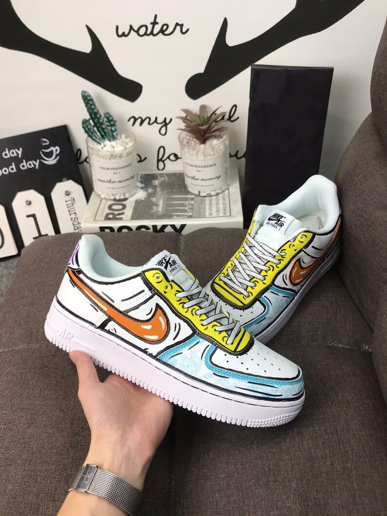 Custom Air Force 1 Custom Nike Shoes Custom Sneakers Graffiti Design ...