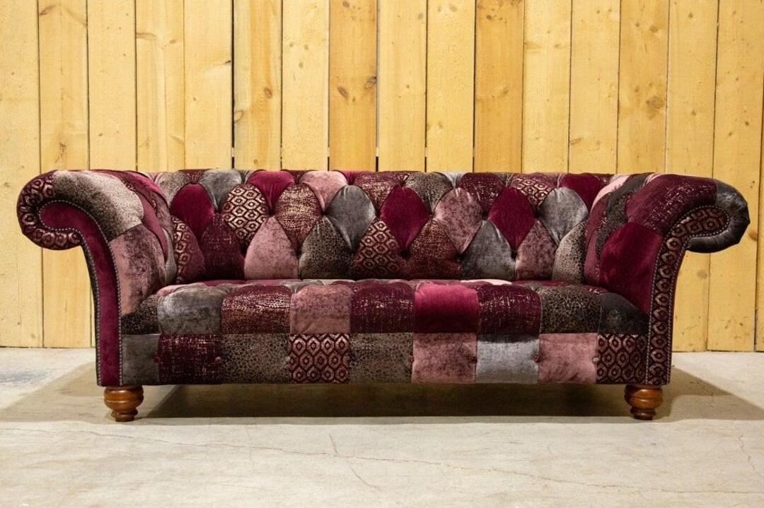 Claremont Patchwork Chesterfield Sofa - Handmade Luxury Inspired by ...
