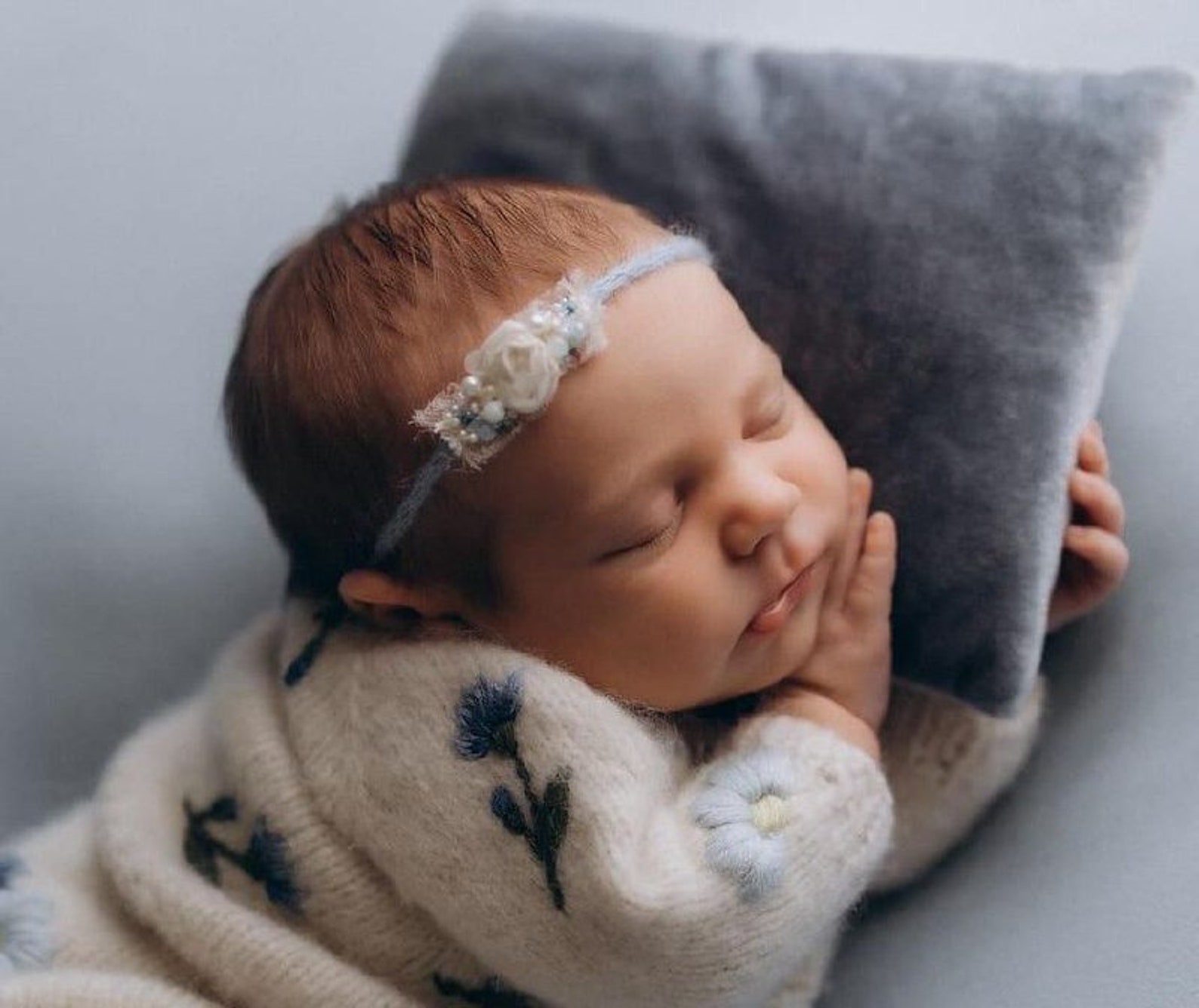 Embroidered Alpaca Wool Baby Set for Newborn Photoshoot - Etsy