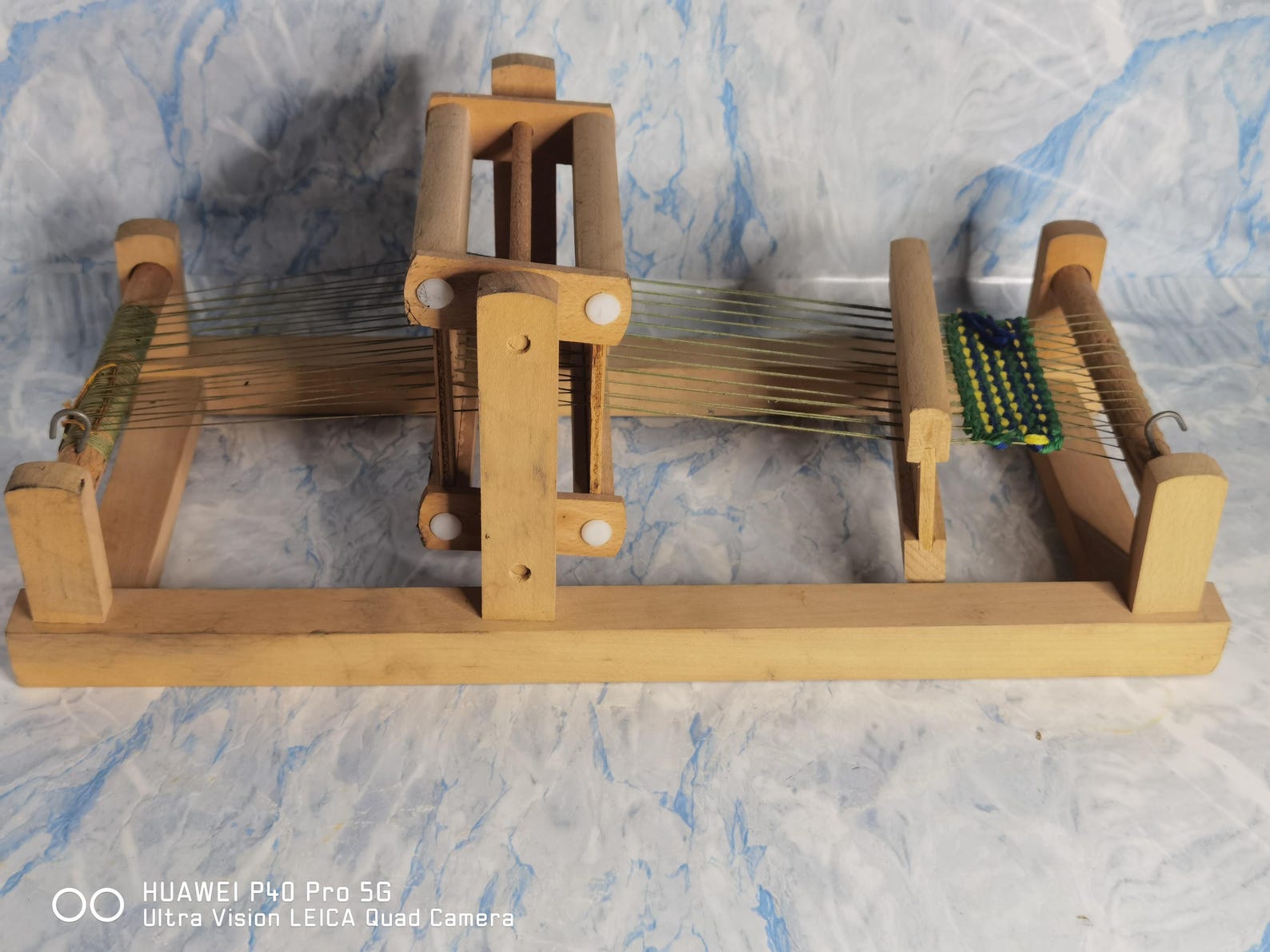Vintage Tabletop Wooden Loom, Antique Small Loom Hand Loom Weaving ...