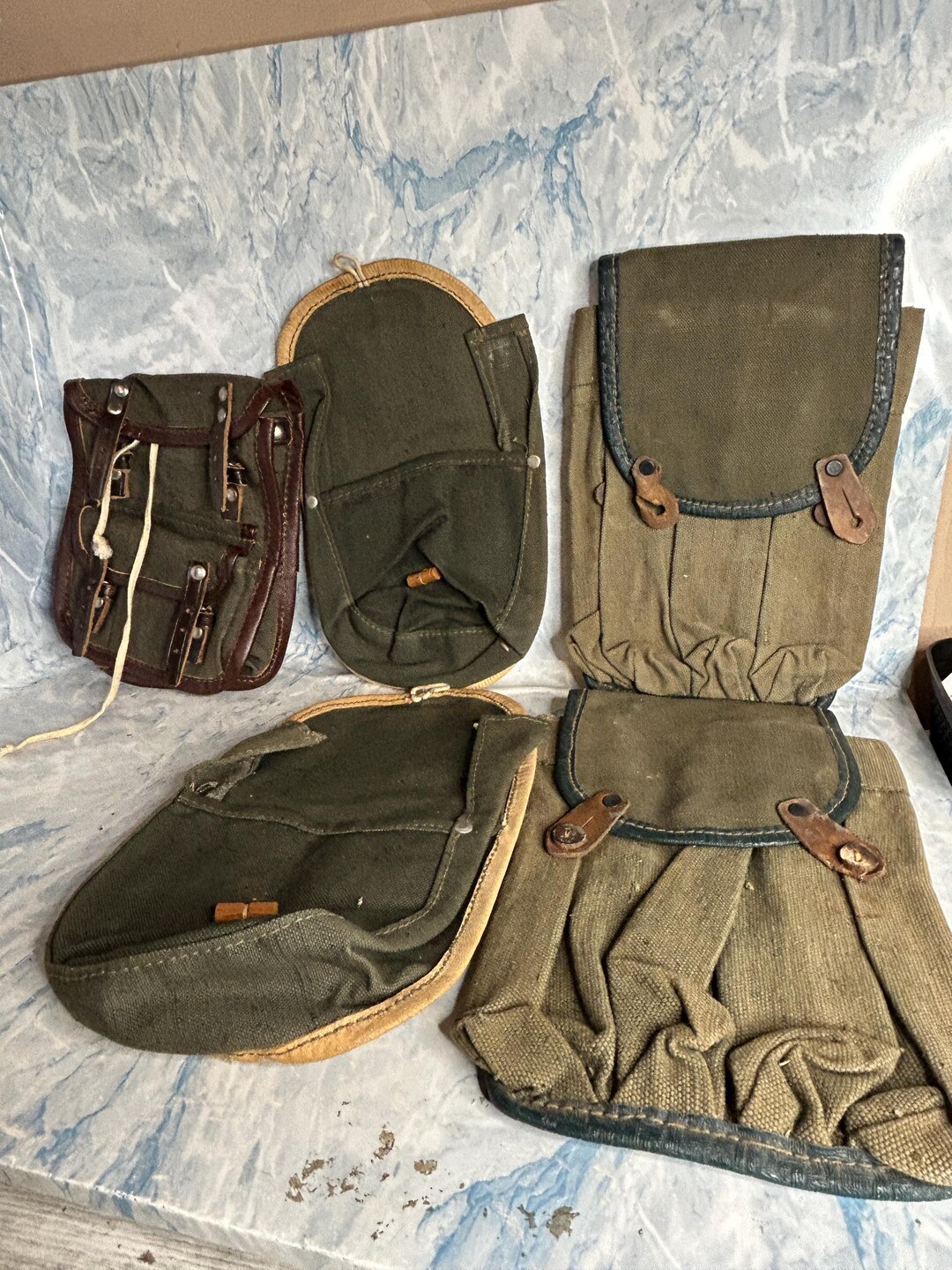 Vintage USSR Canvas Ammo Pouch: PPS Ppsh Drum Magazine, Optic Scope Bag ...