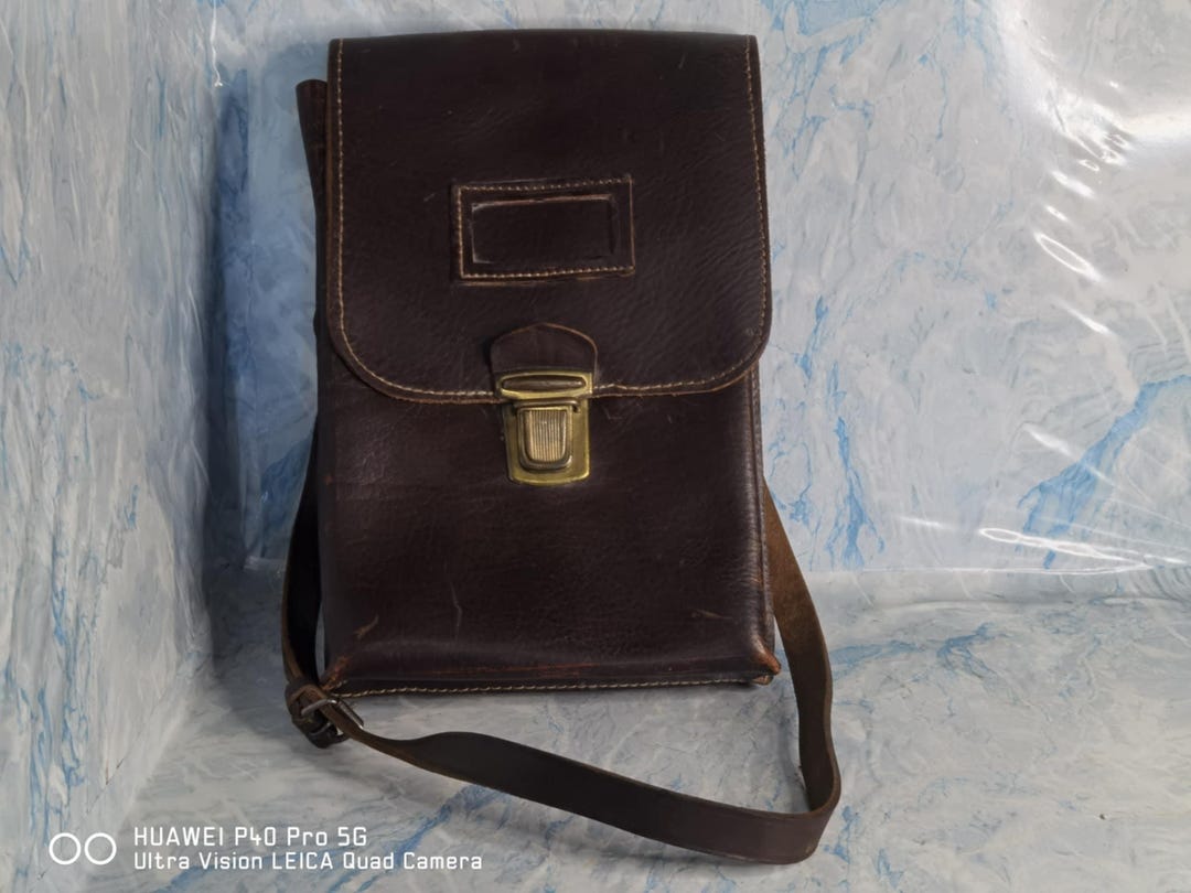 Vintage Bulgarian Military Officer Bag Bulgarian People's Army Leather ...