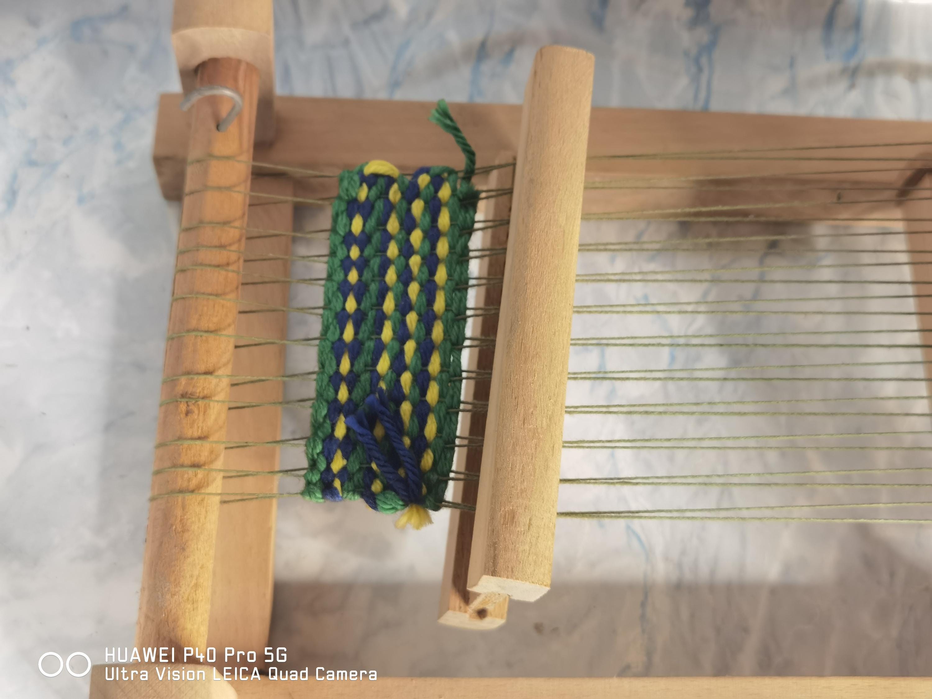 Vintage Tabletop Wooden Loom, Antique Small Loom Hand Loom Weaving ...