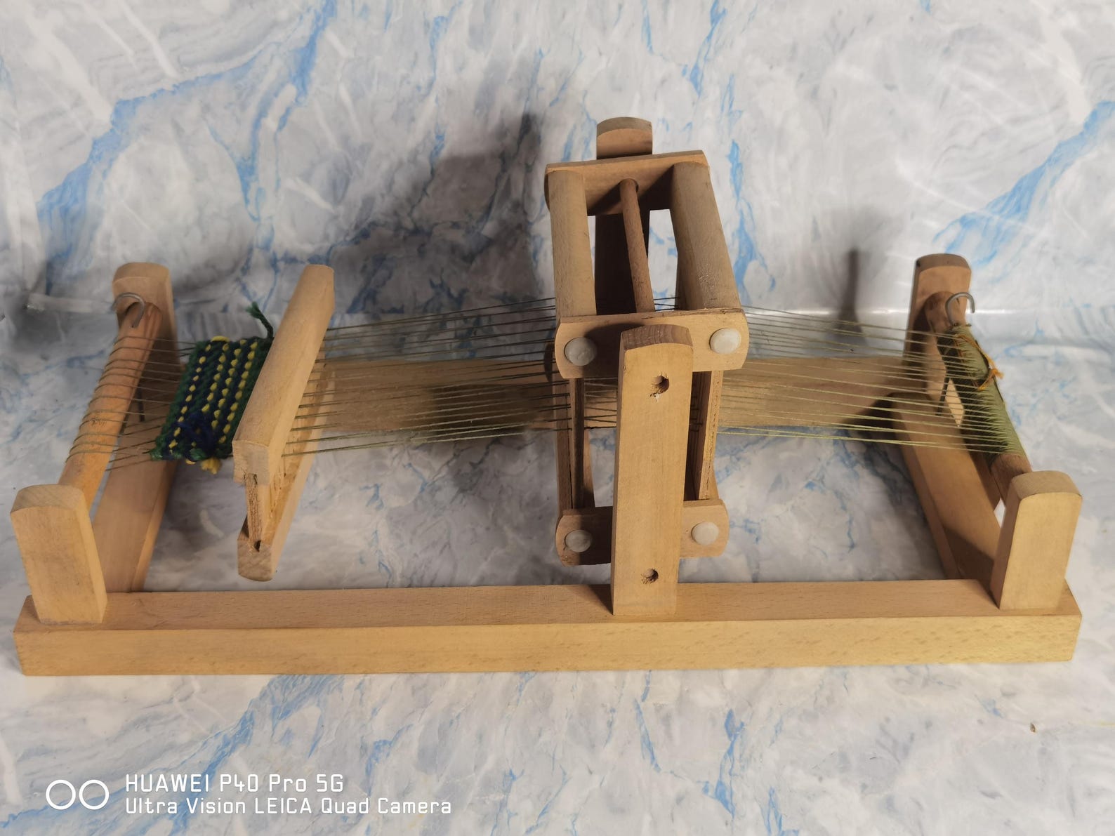 Vintage Tabletop Wooden Loom, Antique Small Loom Hand Loom Weaving ...
