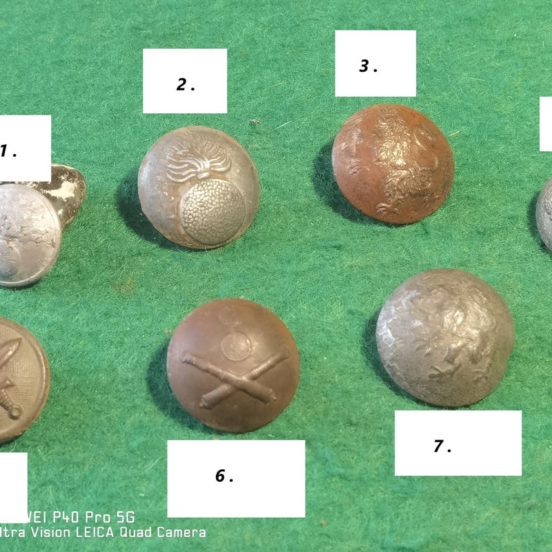 Ww1 Uniform Buttons - Etsy