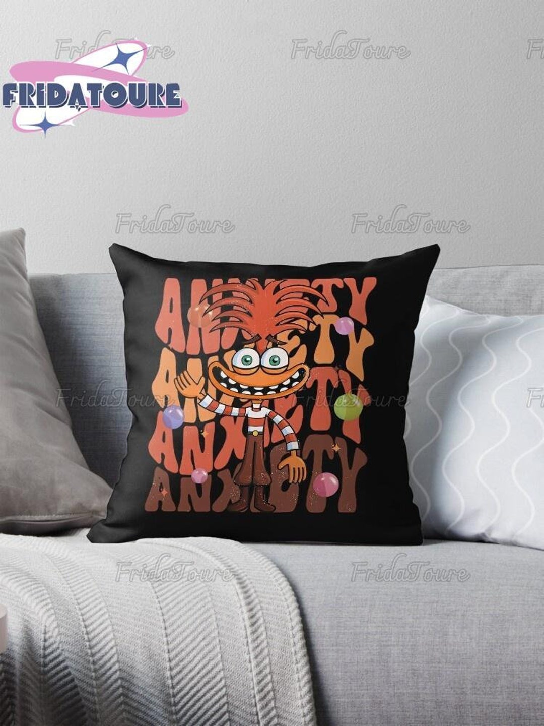 Inside Out 2 Pillow, Anxiety Inside Out 2 Classic Pillow, Disney ...