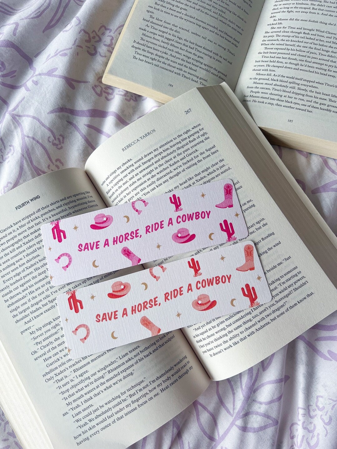 Cowboy Romance Bookmark - Cowgirl - Western - Save a Horse, Ride A ...