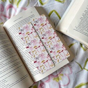 Bows + Emotional Support Bookmark - Girly and Coquette Style - Cute Duo ...