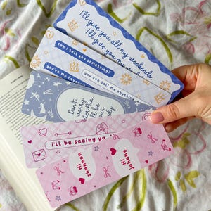 Boys of Tommen Bookmarks - Binding 13 & Saving 6 - Girly Bookmarks - Etsy