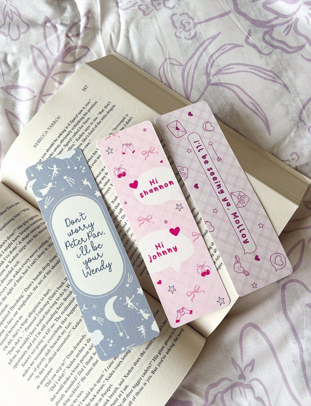 Boys of Tommen Bookmarks - Binding 13 & Saving 6 - Girly Bookmarks - Etsy