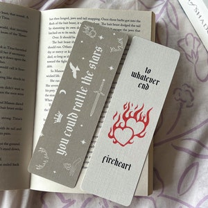 TOG Inspired Bookmarks - to Whatever End Fireheart - You Could Rattle ...