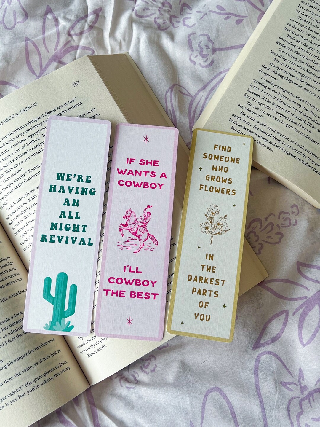 Cowboy Bookmarks - Country Western Bookmarks - Cowboy Romance Bookmarks ...