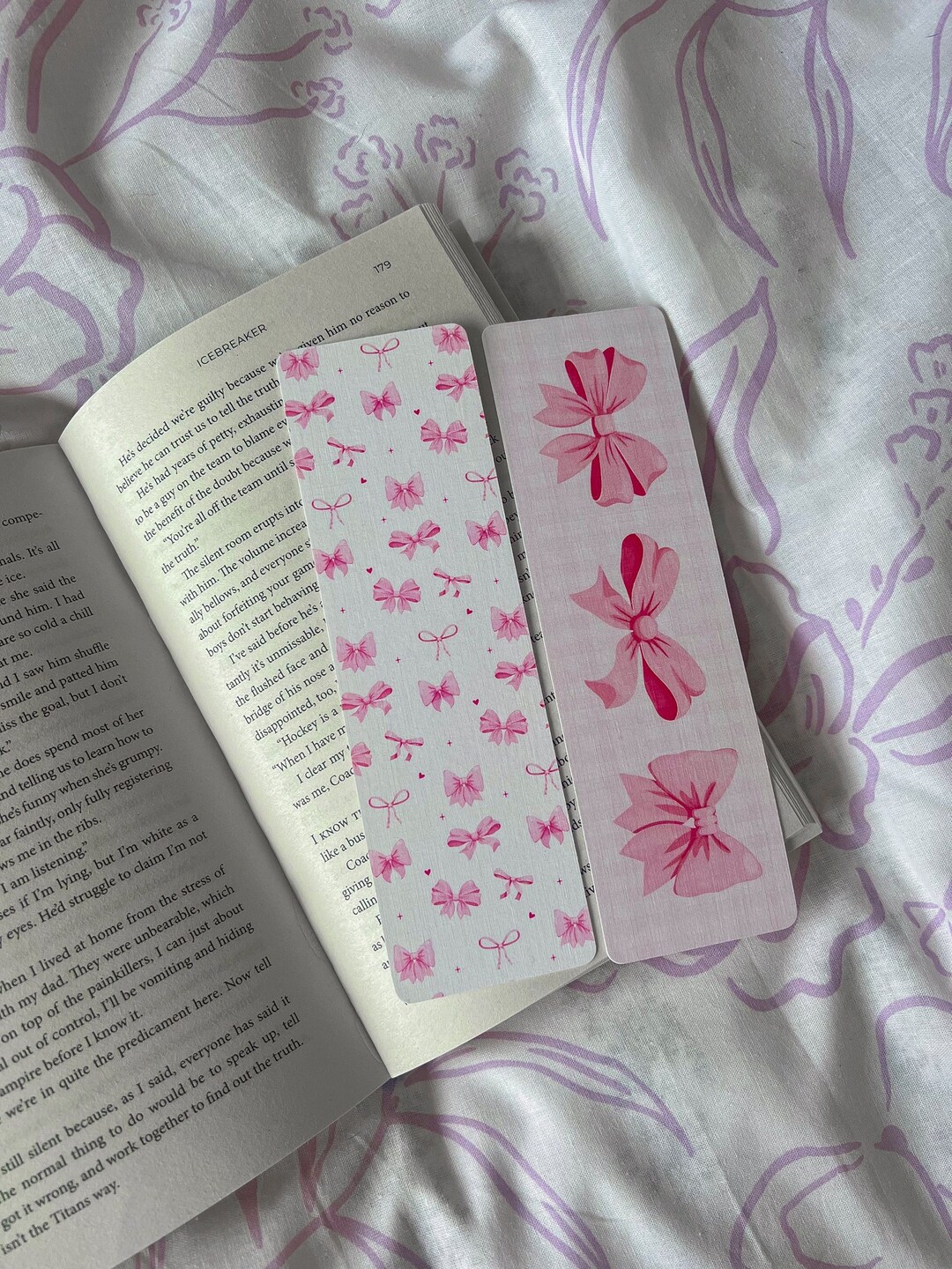 Bow Bookmarks - Coquette Inspired - Girly Design - Etsy