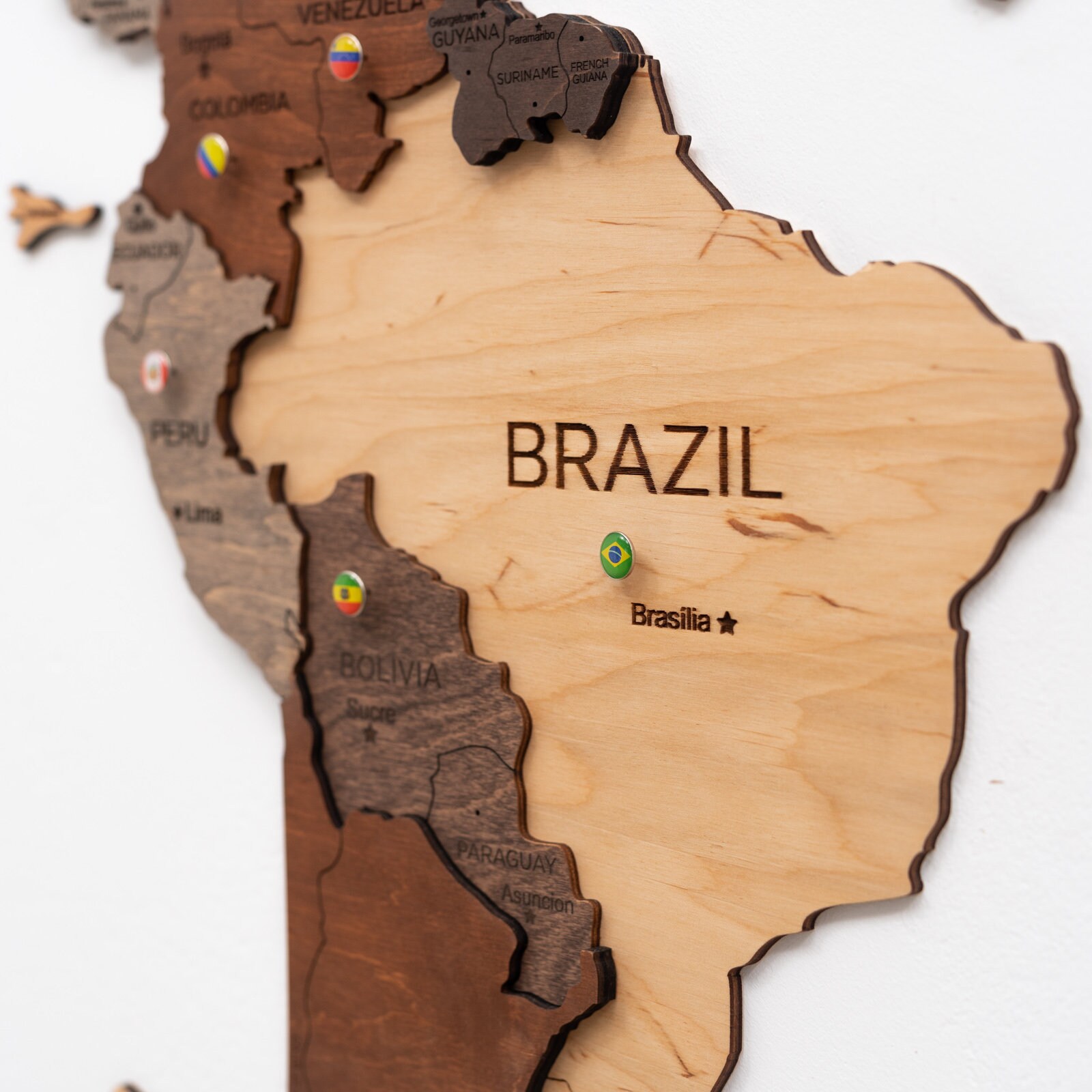 Country Flags Push Pins for World Map - Mark Places You Have Visited or ...