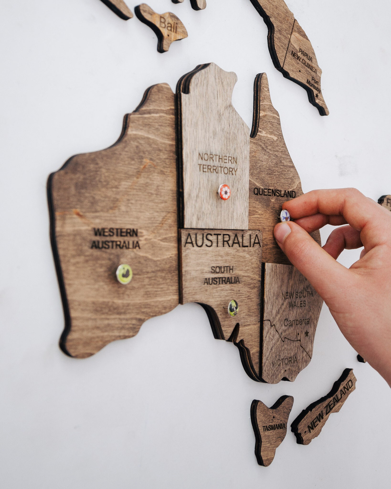 Country Flags Push Pins for World Map - Mark Places You Have Visited or ...
