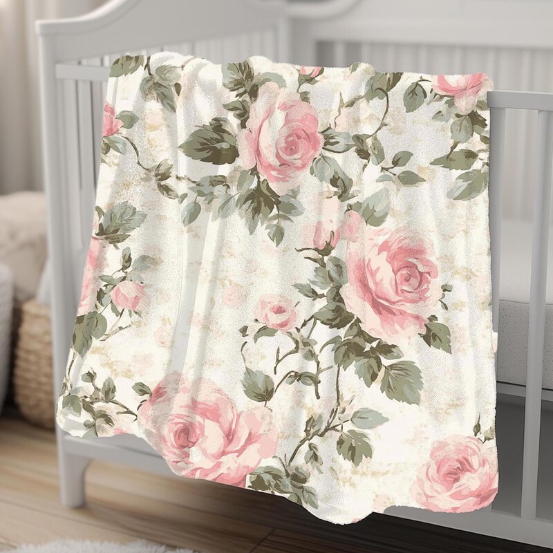 Rose Blanket - Etsy