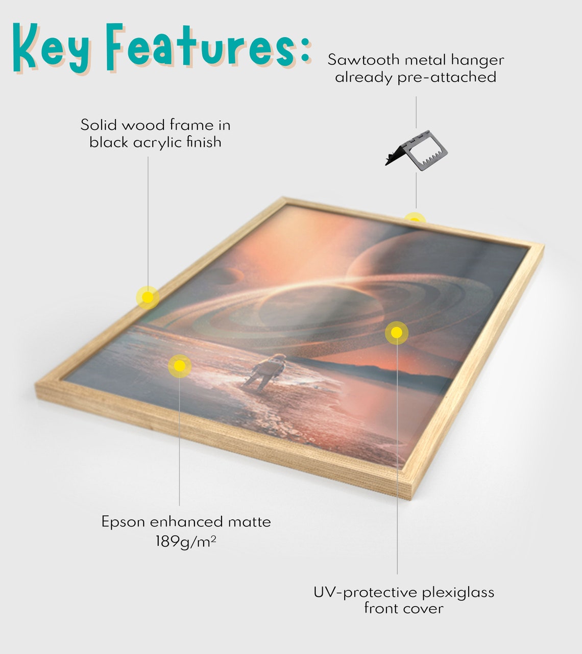 Days of the Week Educational Framed Art Poster, Ready to Hang Decor ...