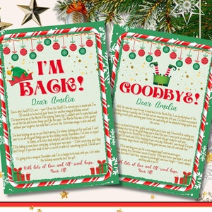Editable Elf Arrival Letter, Elf Hello Goodbye Letters, Elf Hello ...