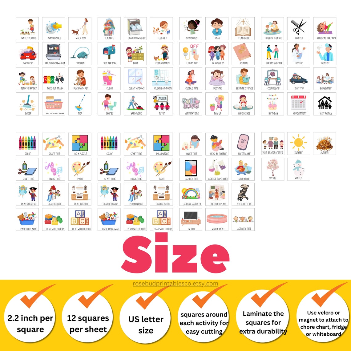 Daily Routine Cards Toddler Routine Chart Visual Schedule for Kids ...