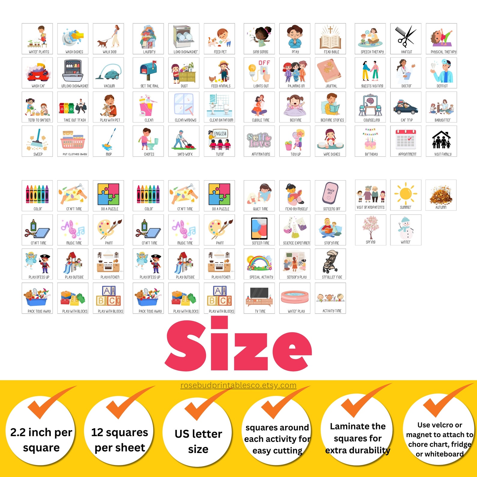 Daily Routine Cards Toddler Routine Chart Visual Schedule for Kids ...
