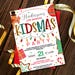 Kidsmas Christmas Invitation, Kids Holiday Party Invitation, Children's ...