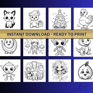 450 Coloring Kids Pages Activity Book for Kids Digital Product Instant ...