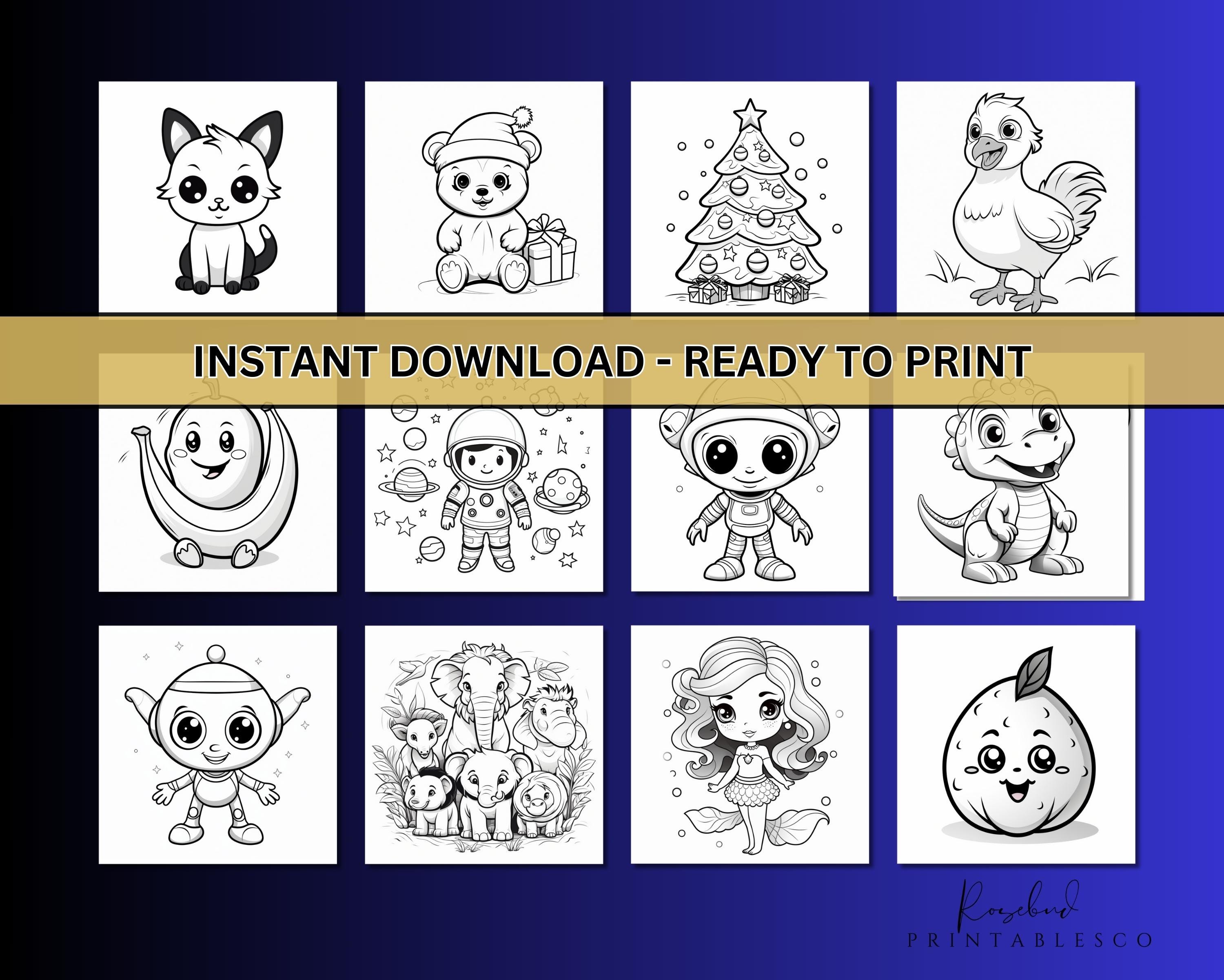 450 Coloring Kids Pages Activity Book for Kids Digital Product Instant ...