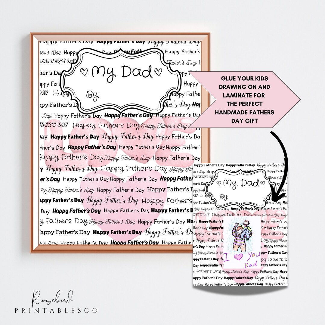 All About My Dad Printable Fathers Day Gift From Kids DIY Fathers Day ...