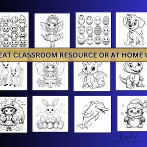 450 Coloring Kids Pages Activity Book for Kids Digital Product Instant ...
