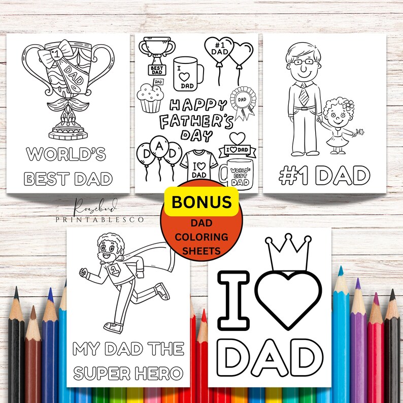 All About My Dad Printable Kids Father's Day Printable All About Dad ...