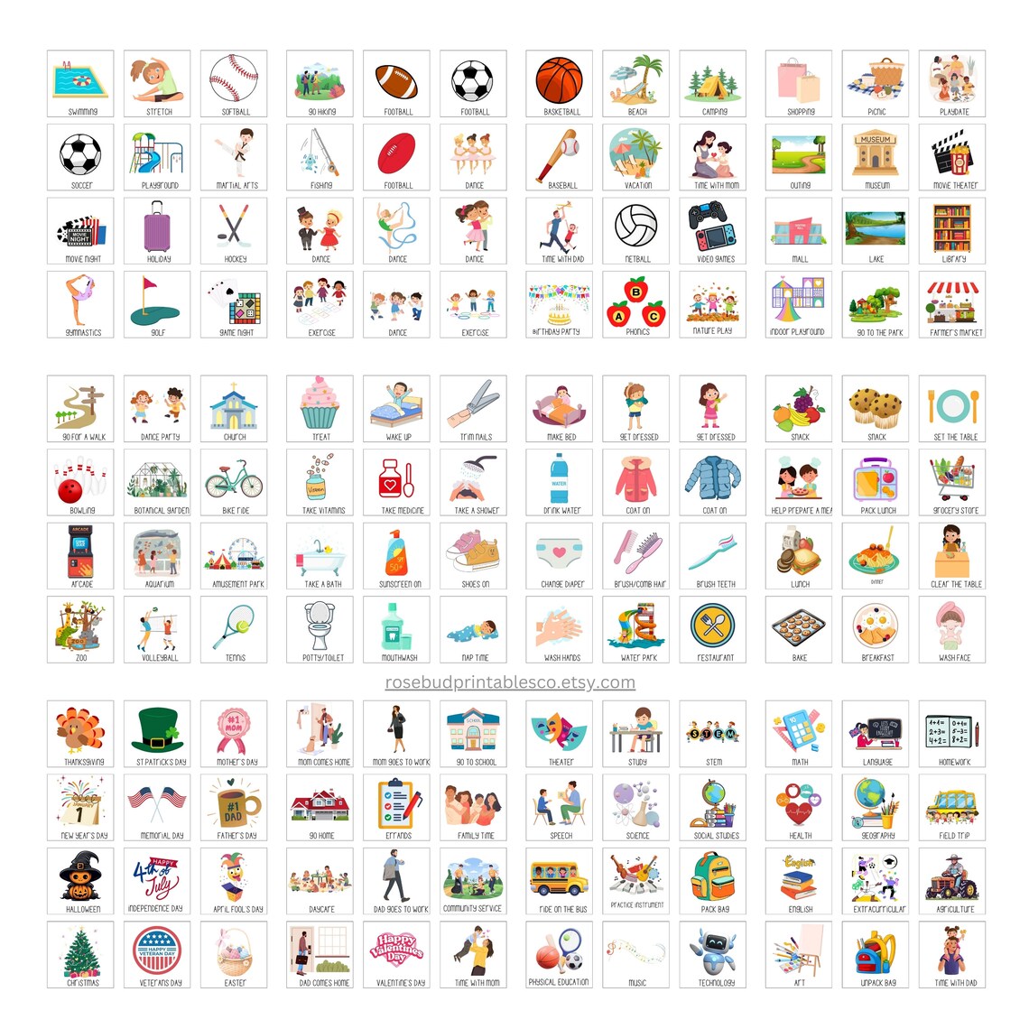 Daily Routine Cards Toddler Routine Chart Visual Schedule for Kids ...