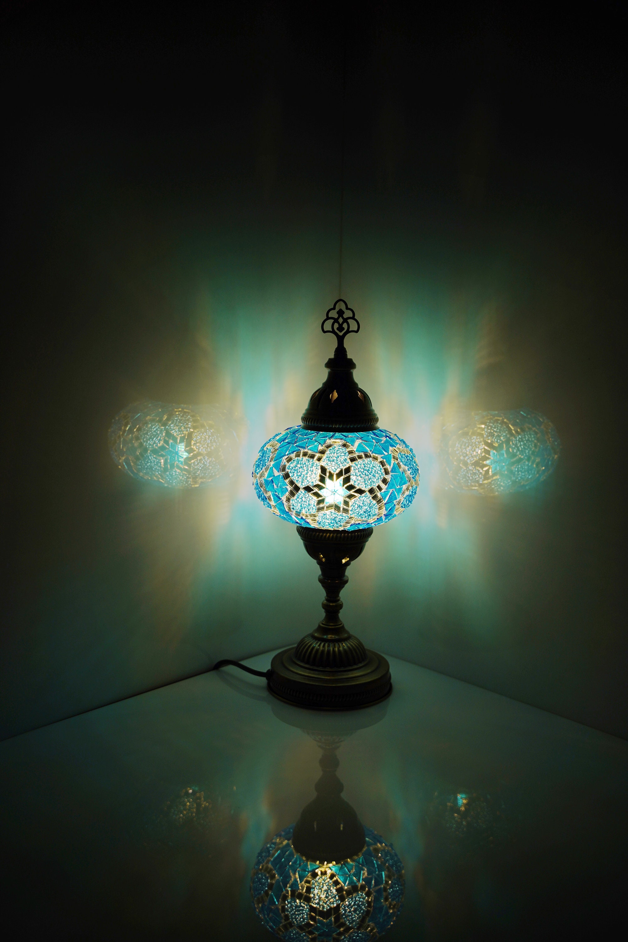 Traditional Desk Lamp, Living Room Lamp, Night Light, Handmade Gift ...