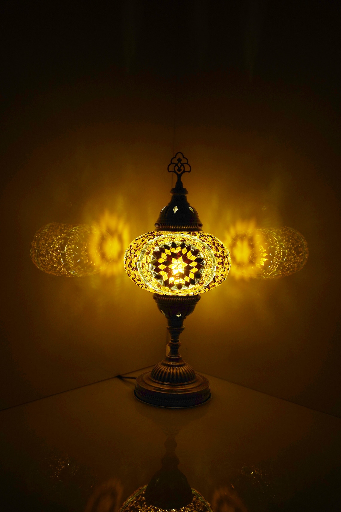 Traditional Desk Lamp, Living Room Lamp, Night Light, Handmade Gift ...