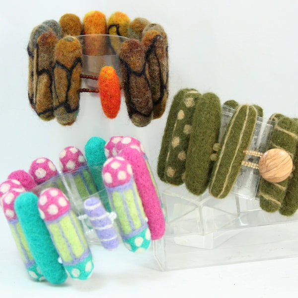 Felt Bracelet - Etsy