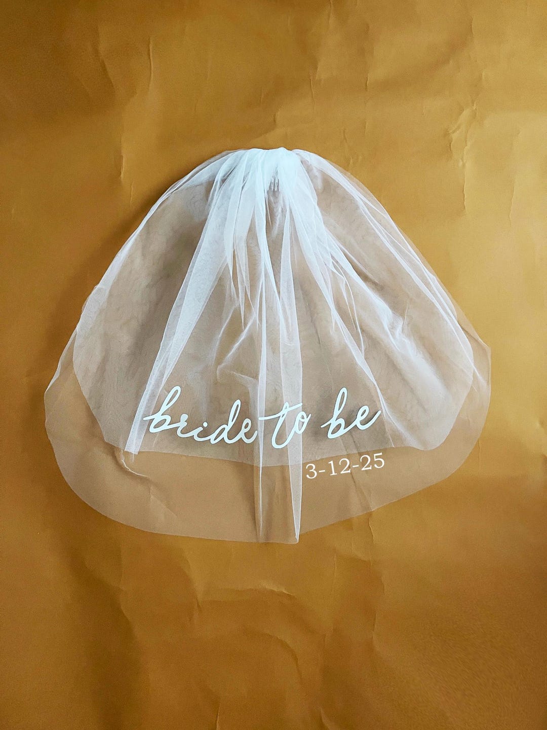 Bride to Be Veil for Day of Wedding Veil for Bride Custom Name Wedding ...