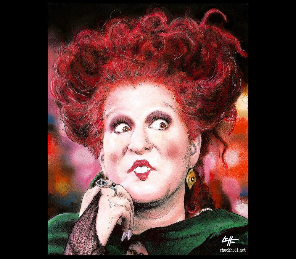 Print 8x10 Winifred Sanderson Winnie Hocus Pocus - Etsy Singapore