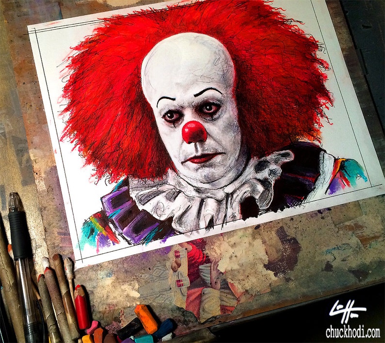 Pennywise - Clown Stephen King It Horror Fantasy Tim Curry Cult Classic ...