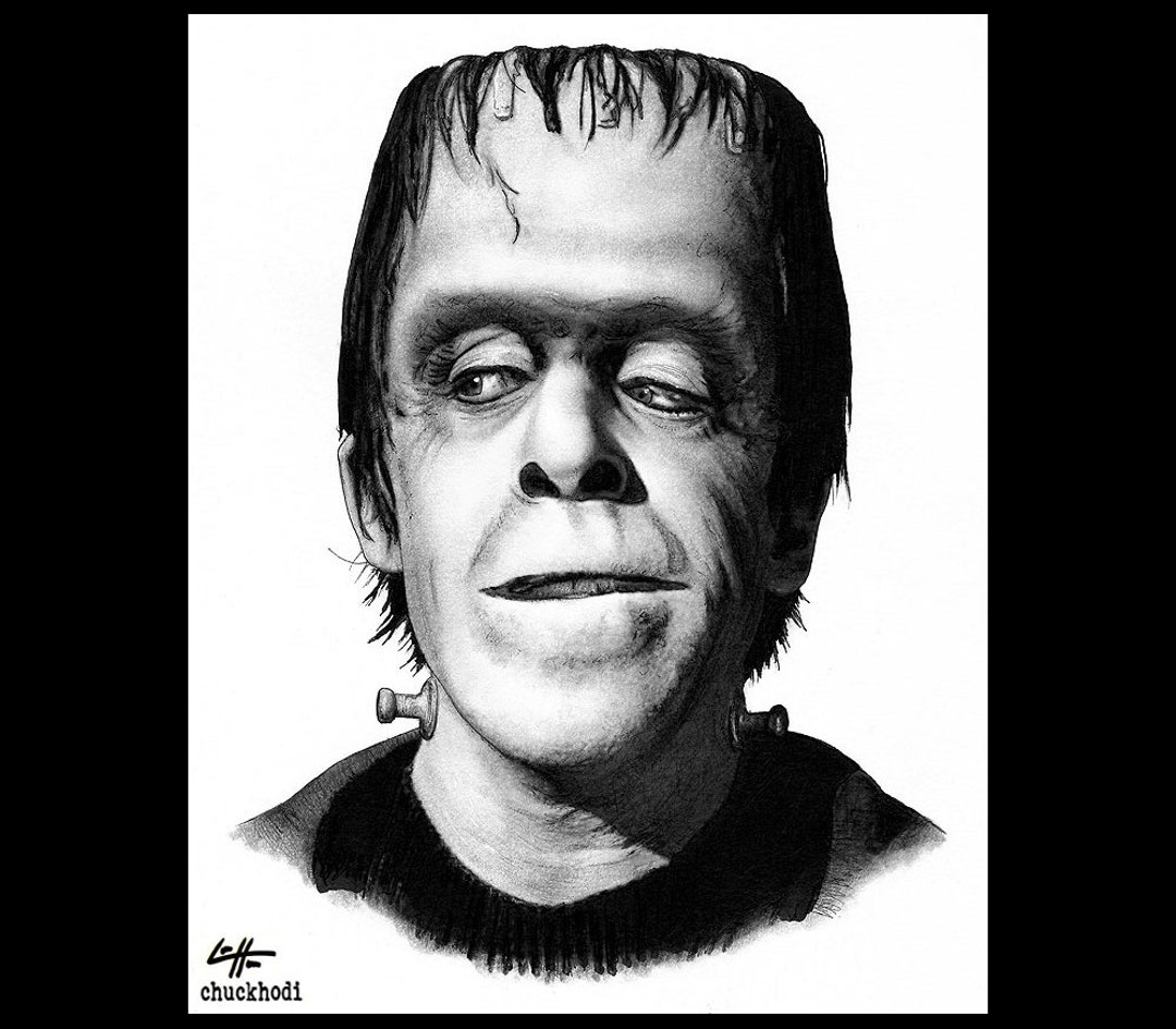 Herman Munster - the Munsters Lily Munster Dark Art Horror Halloween ...