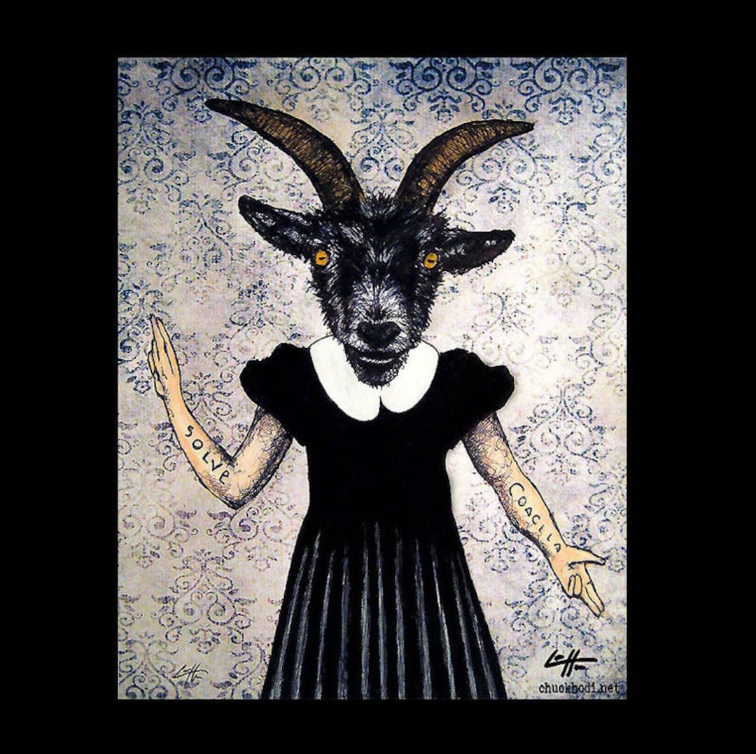 The Baphomet - Goat Animal Pagan Folklore Evil Demon Satan Devil Gothic ...