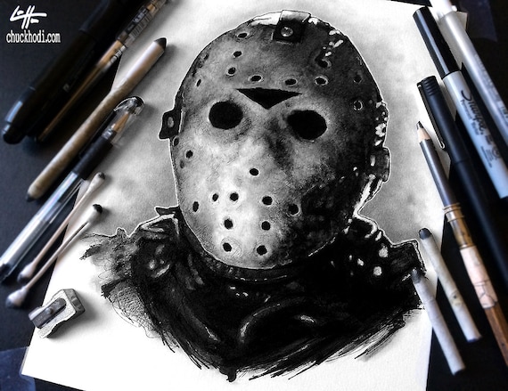 Jason Mask Drawings