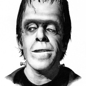 Herman Munster - the Munsters Lily Munster Dark Art Horror Halloween ...